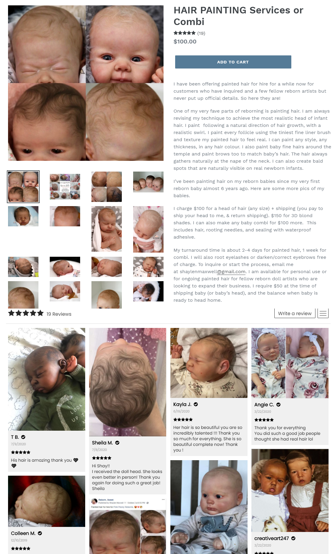hair painting | Reborn, Sweet – dolls by Shaylen